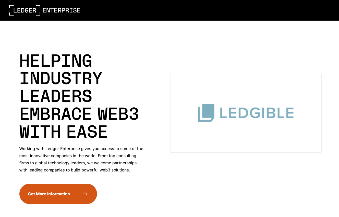 Ledgible an Official Partner of Ledger Enterprise | Ledgible